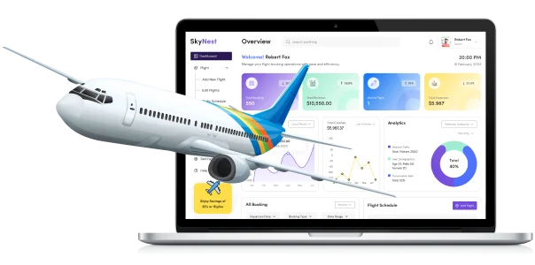 Aviation software development services | 95% client Retention
